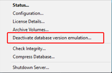 Geo SCADA Expert Installation Guide - Disable Database Emulation after a Successful Upgrade ...